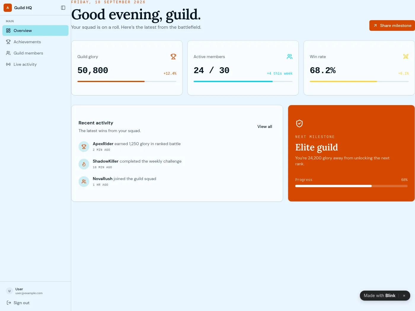 Free Fire Guild Tracker