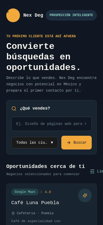 Nex Deg Client Finder