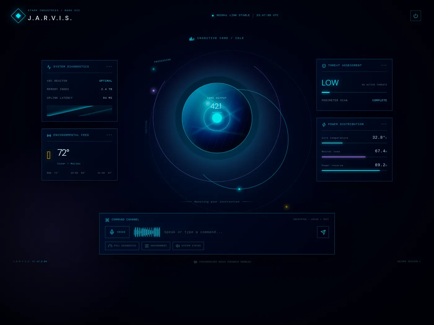 JARVIS UI Concept