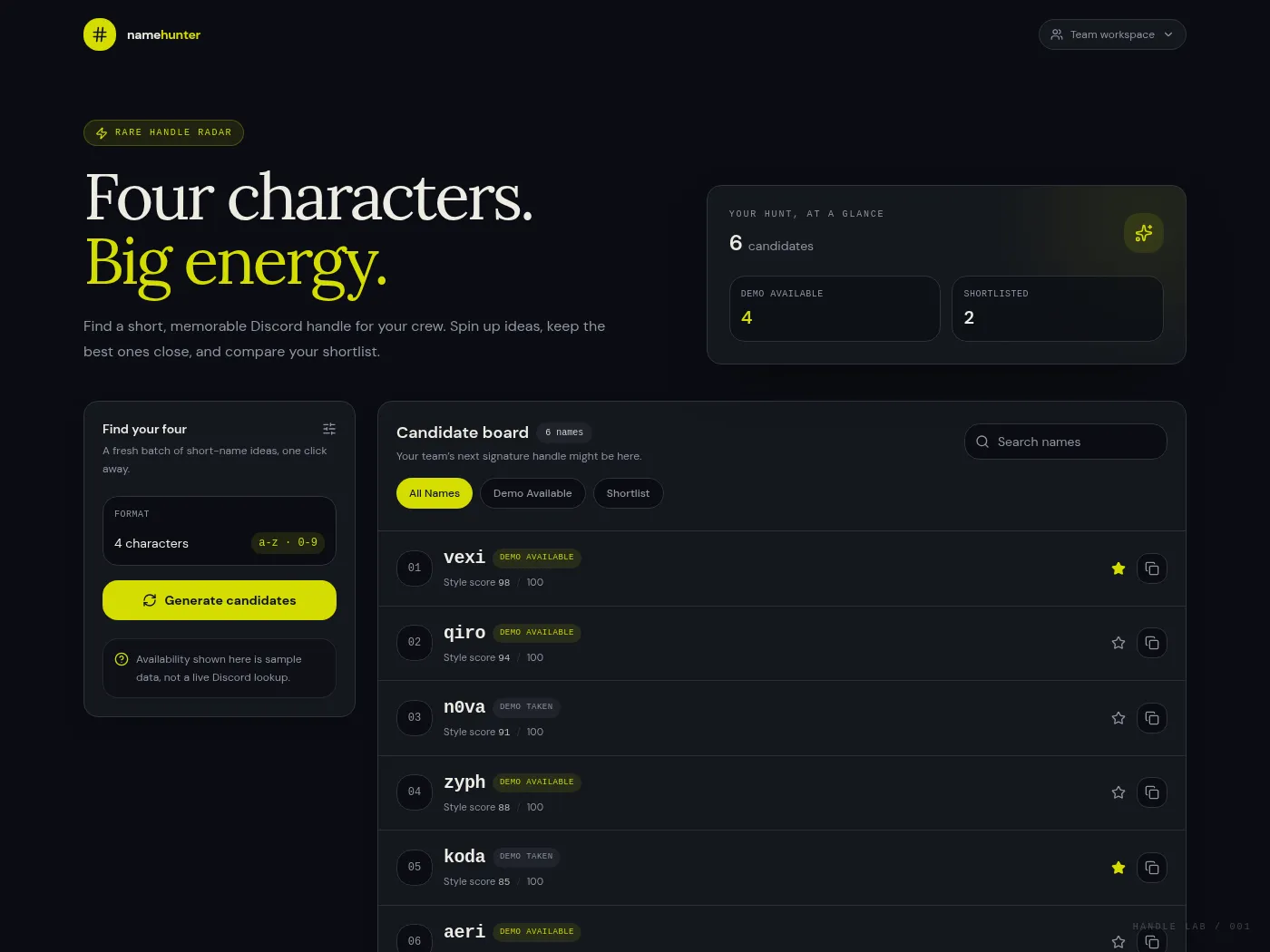 Discord Name Hunter
