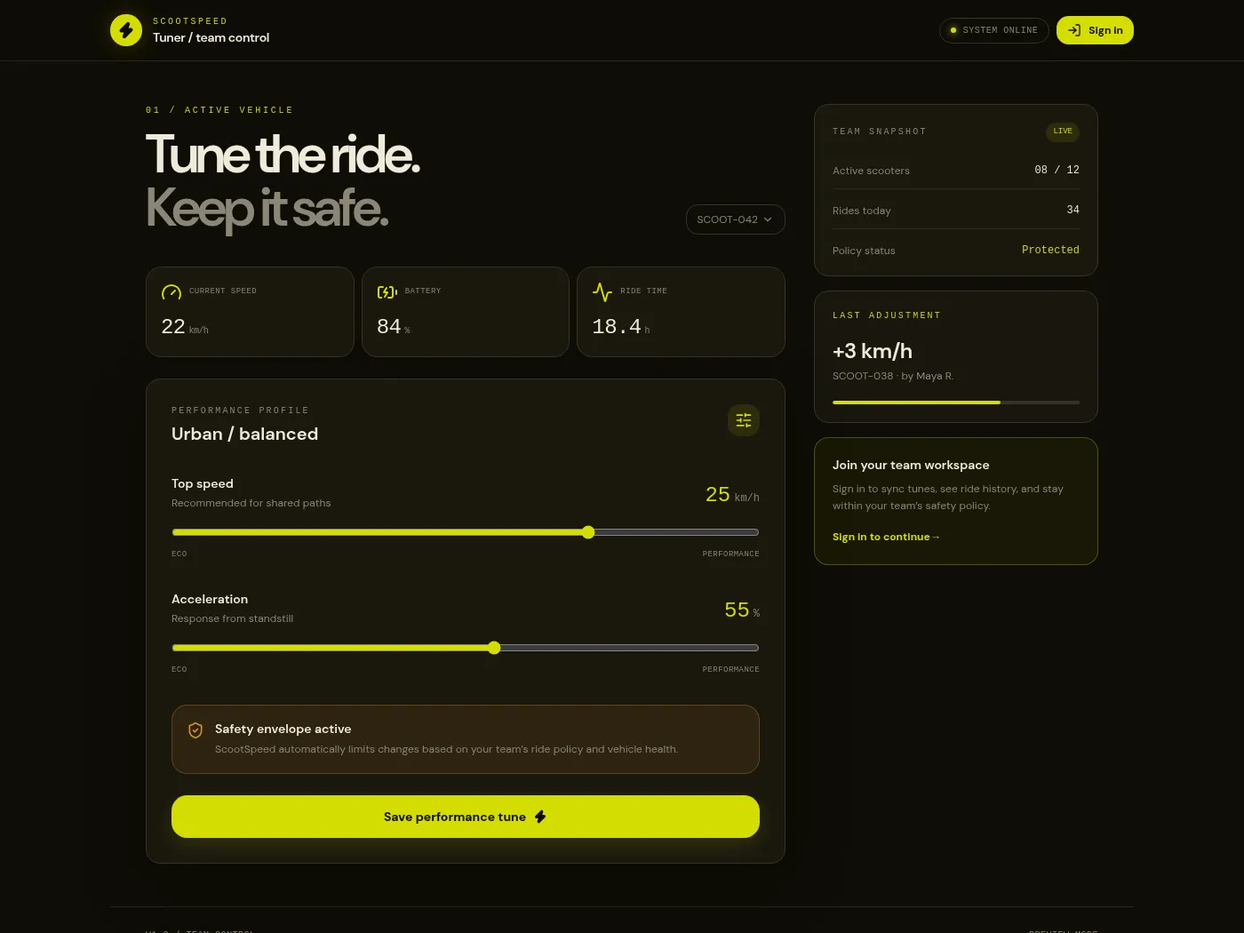 ScootSpeed Tuner Web