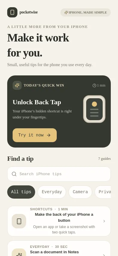iPhone Utility Hub