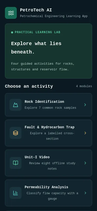 PetroTech AI Learning App