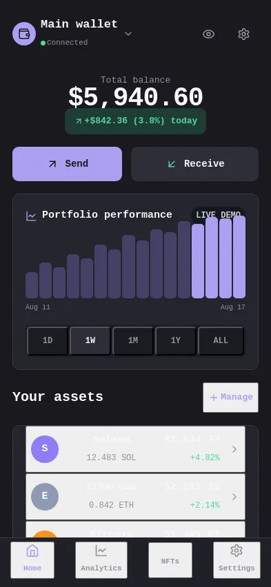 LarpWallet Simulator