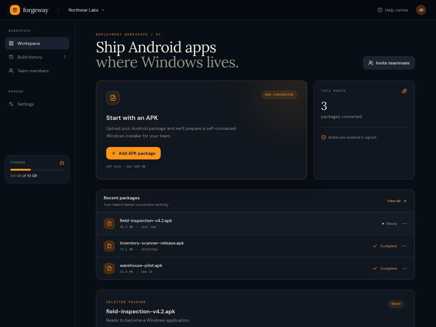 APK2EXE Converter Web