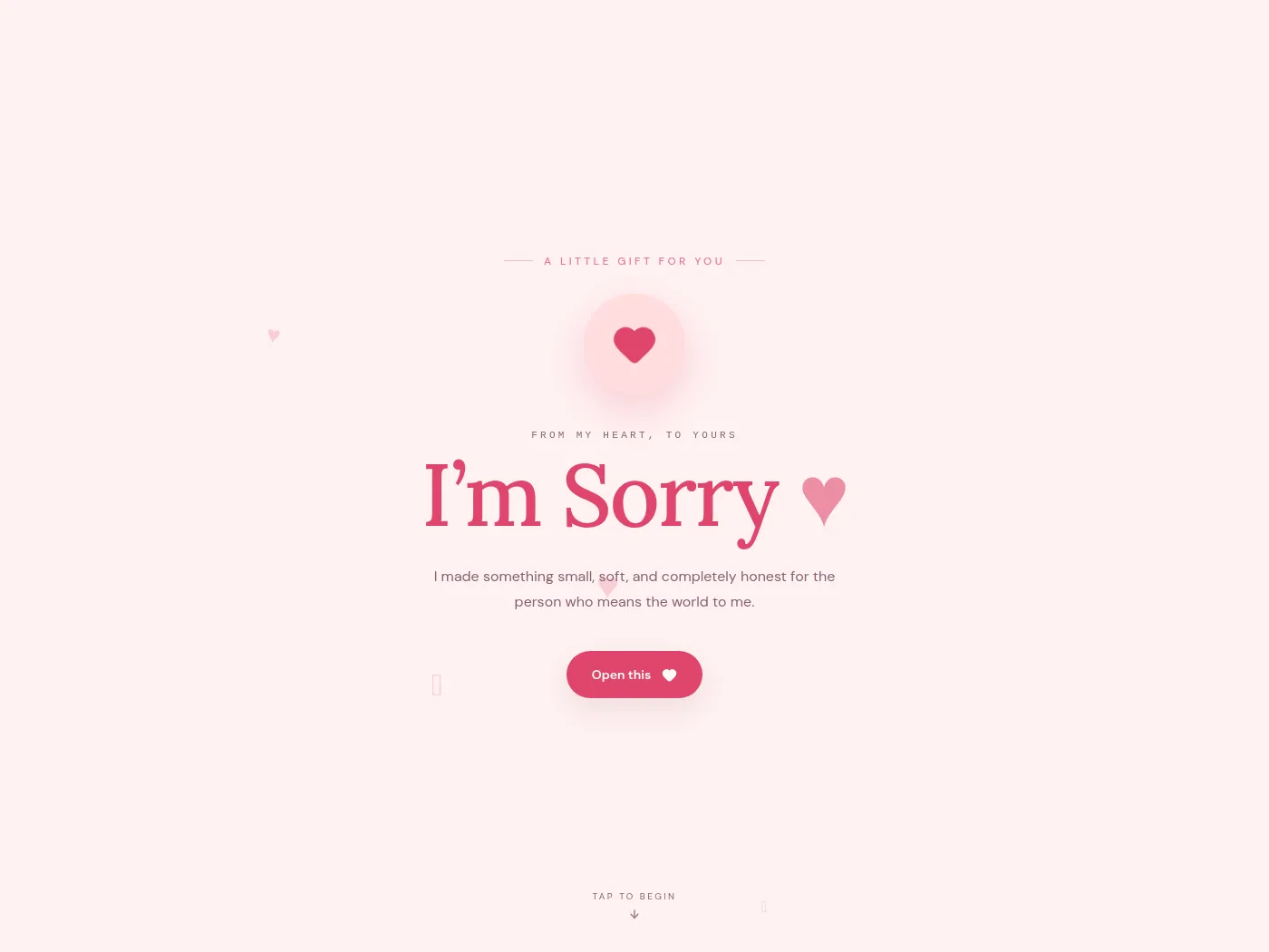 Heartfelt Apology Gift