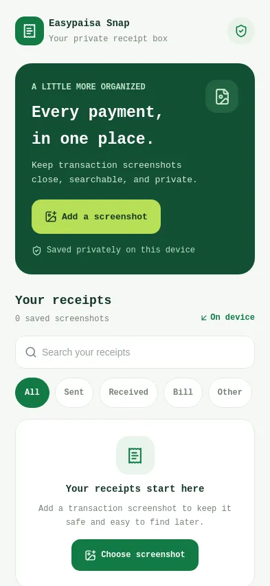 Easypaisa Snap