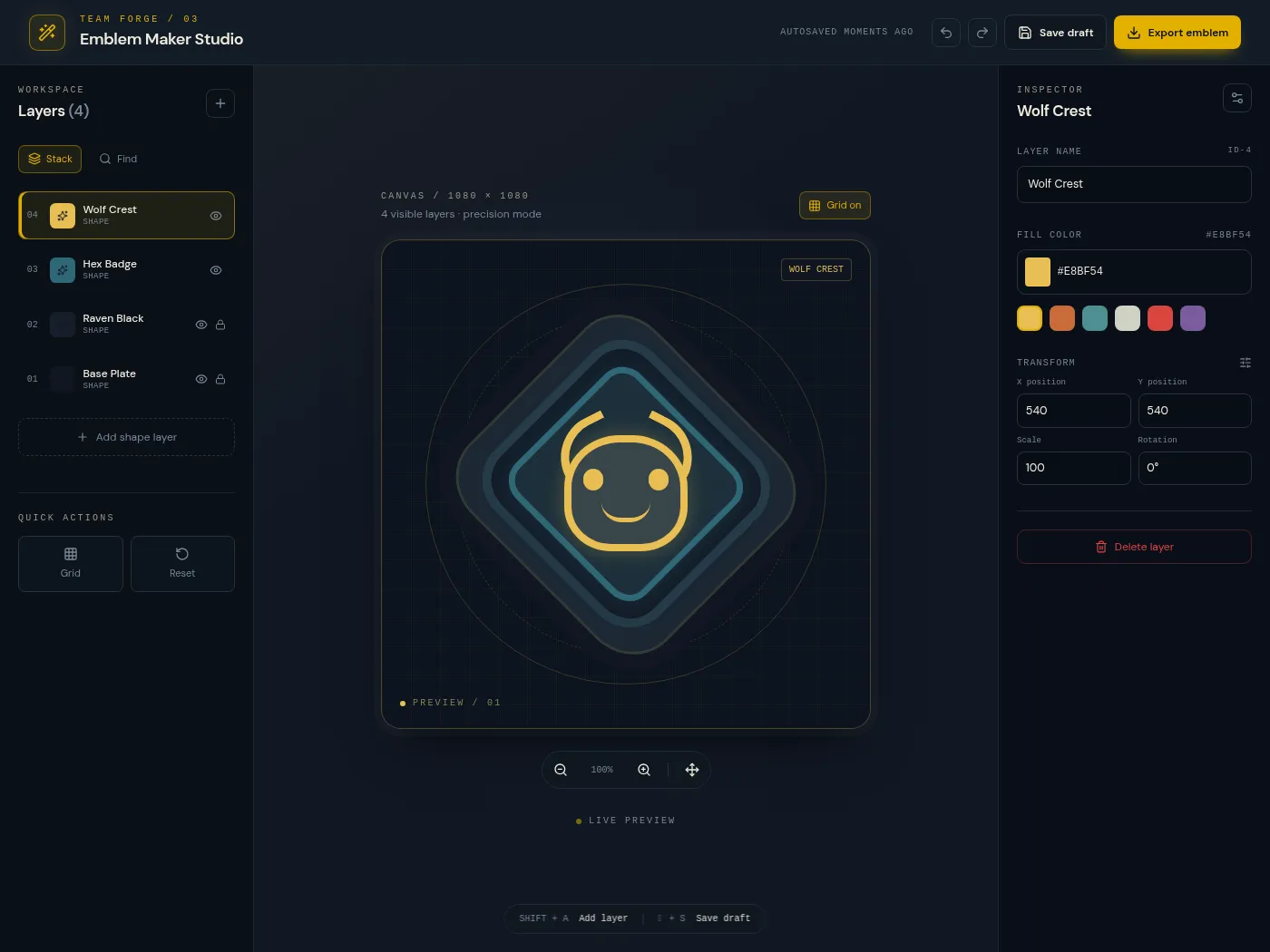 Emblem Maker Studio