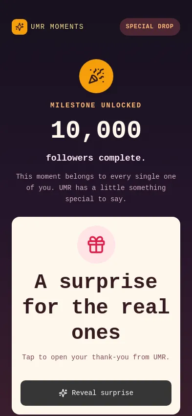 UMR Follower Surprise
