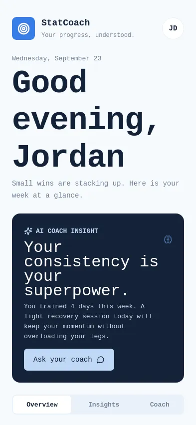 StatCoach AI Tracker