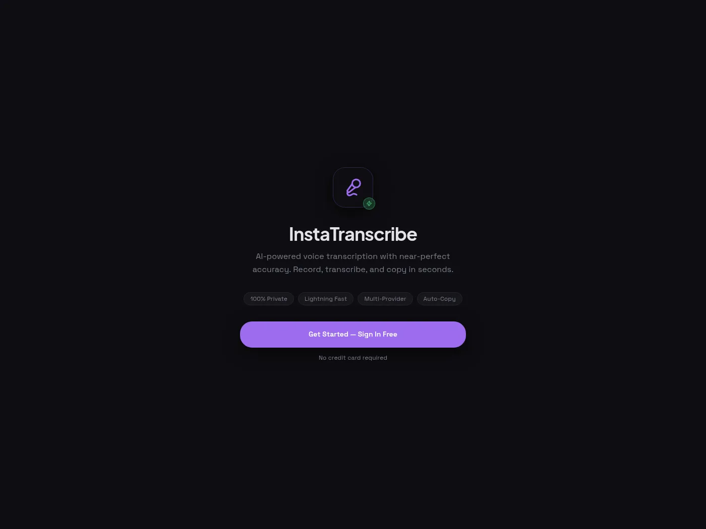 InstaTranscribe AI SaaS