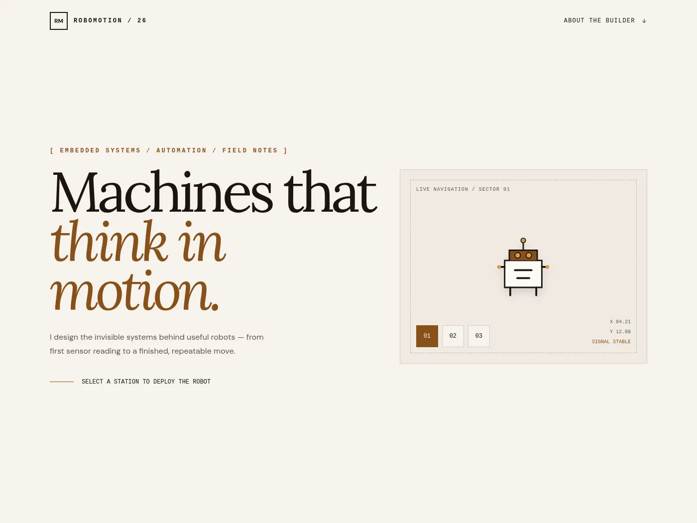 RoboMotion Portfolio