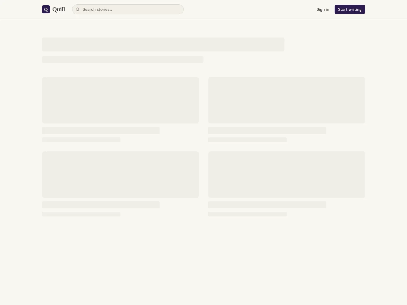 Quill Blogging Platform