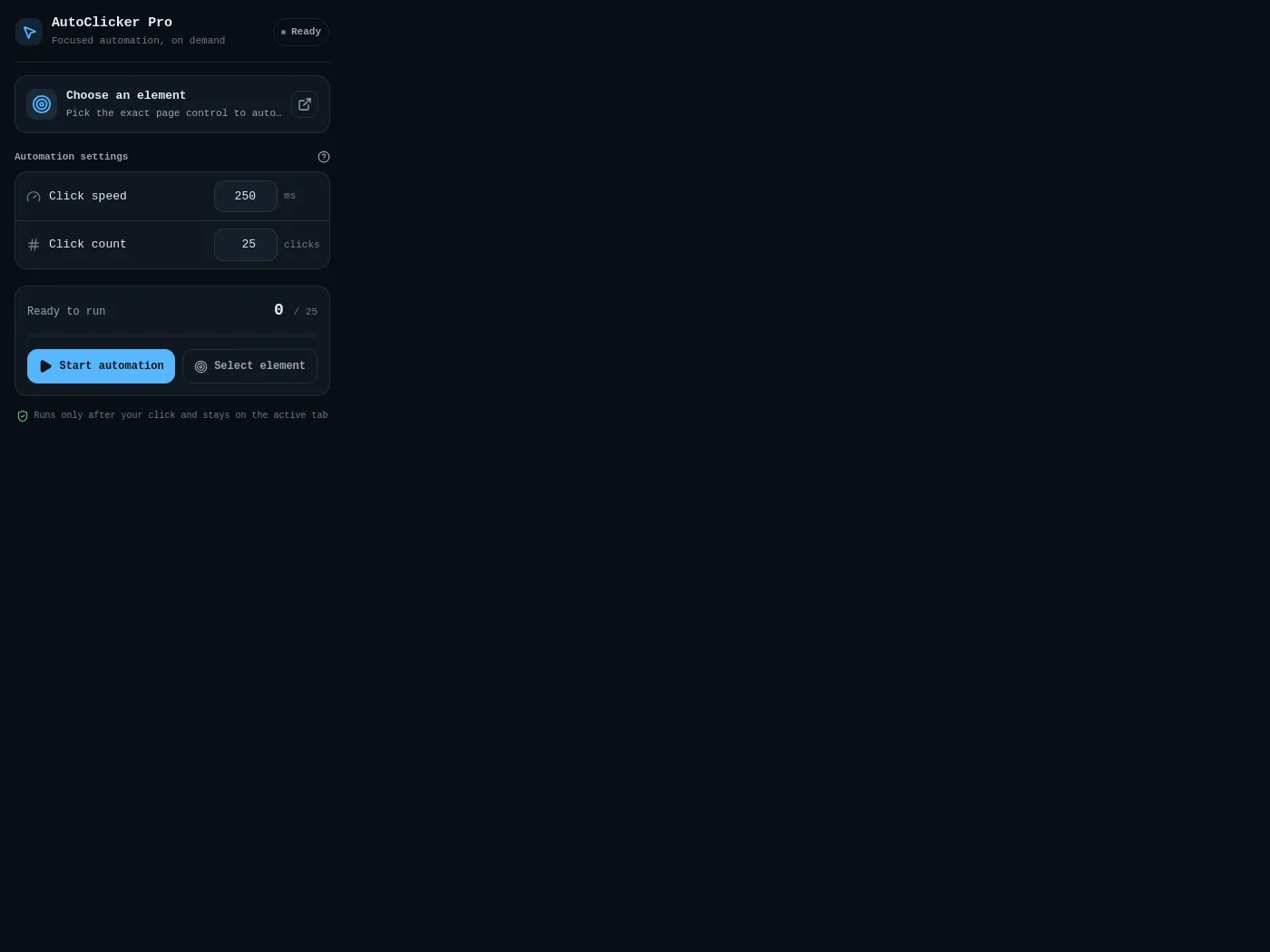 AutoClicker Pro Extension