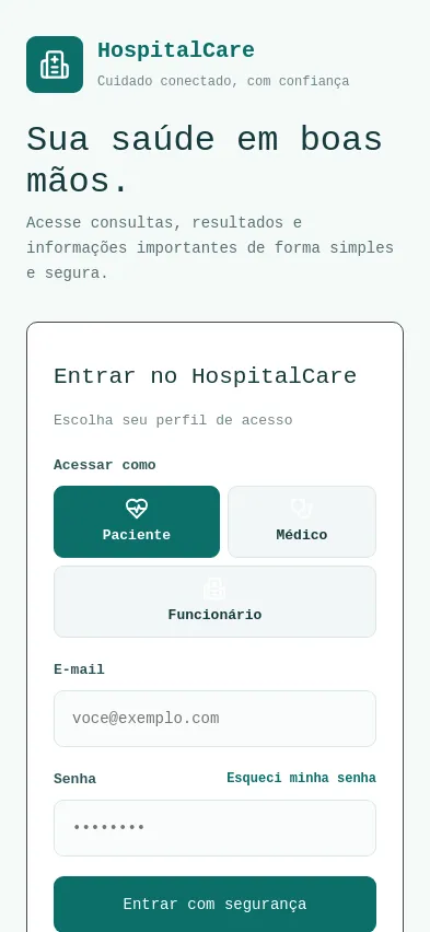 HospitalCare Mobile Hub