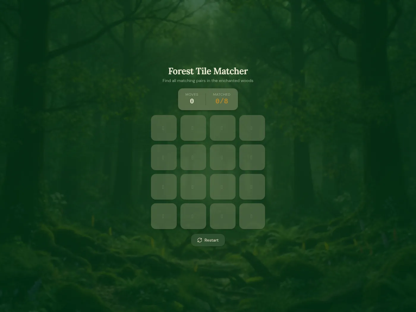Forest Tile Matcher