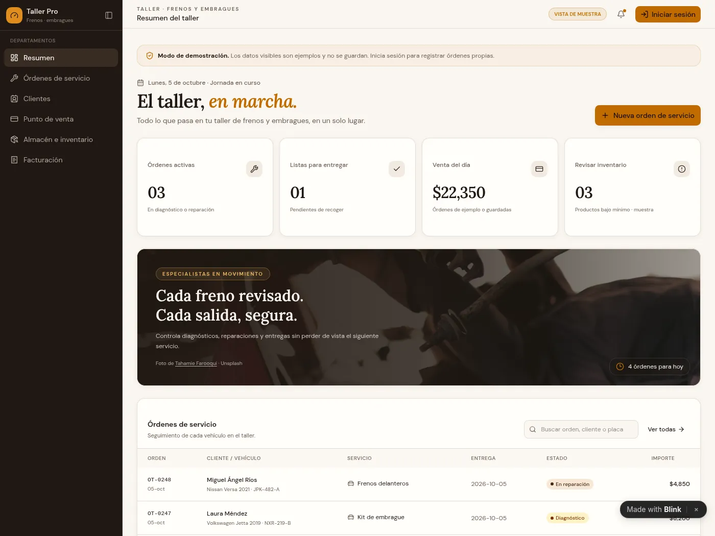 Taller Gestión Pro