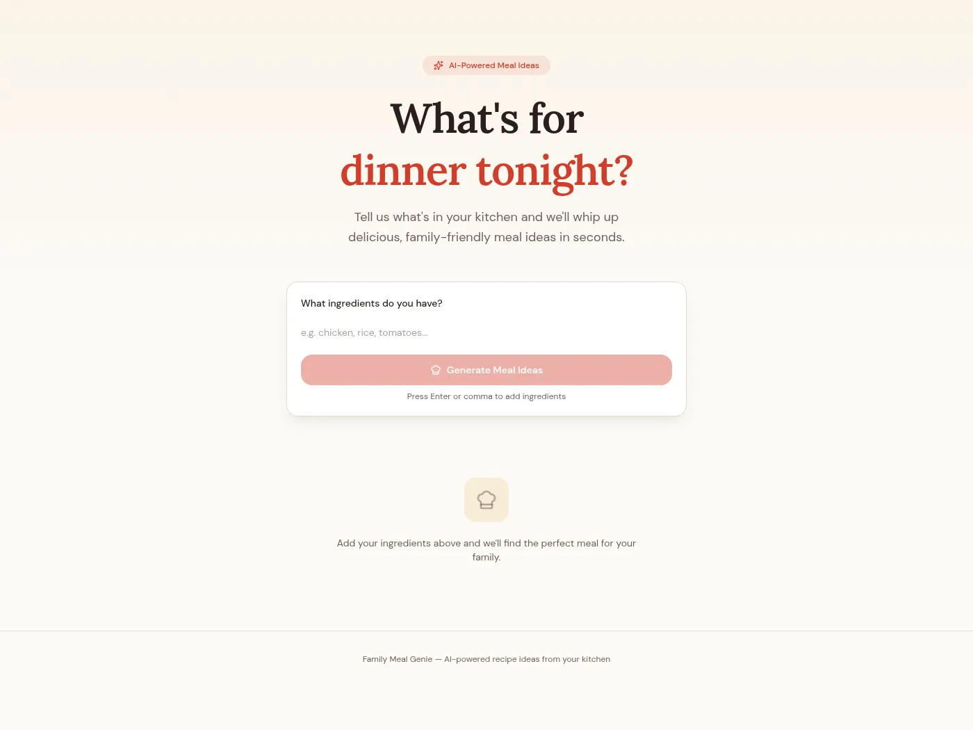 Family Meal Genie