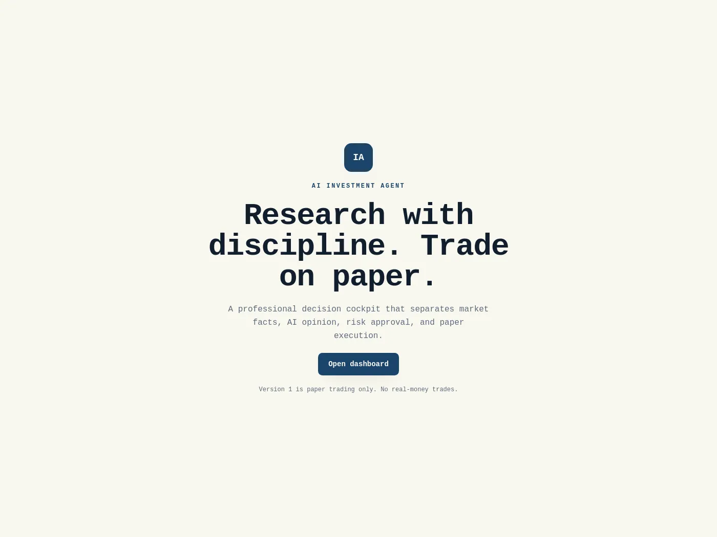 AI Investment Agent