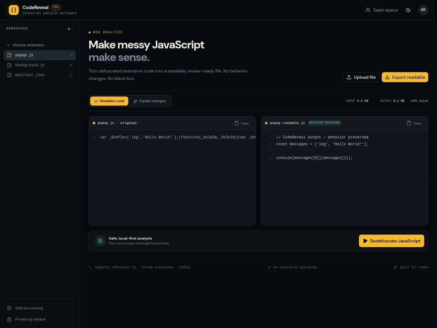 CodeReveal Pro