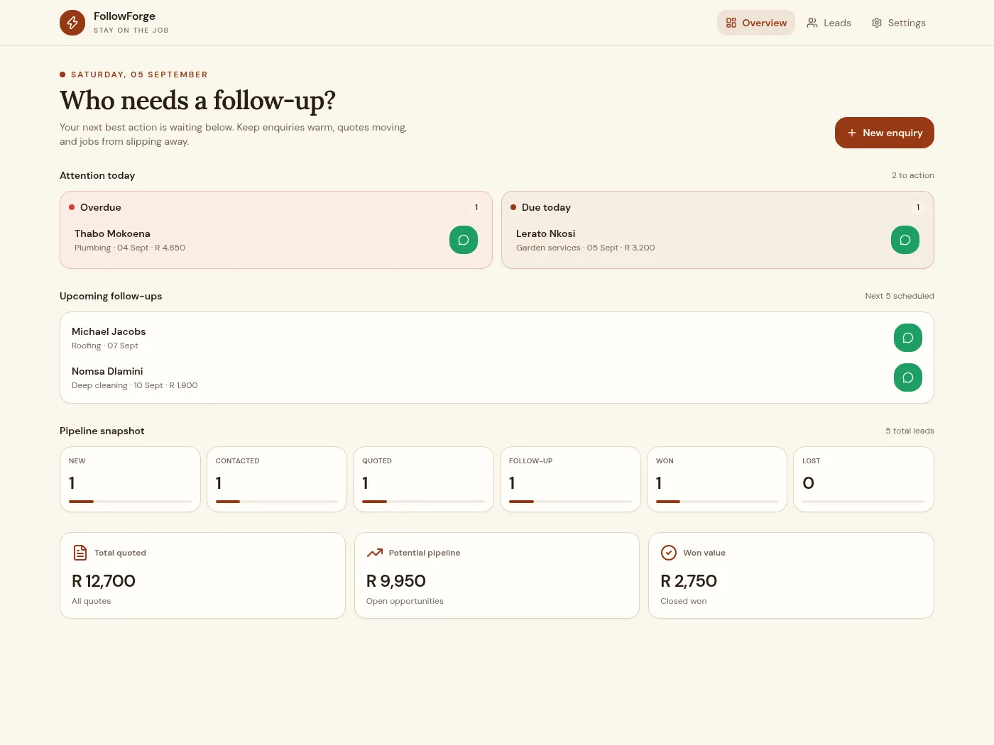 Devign FollowForge
