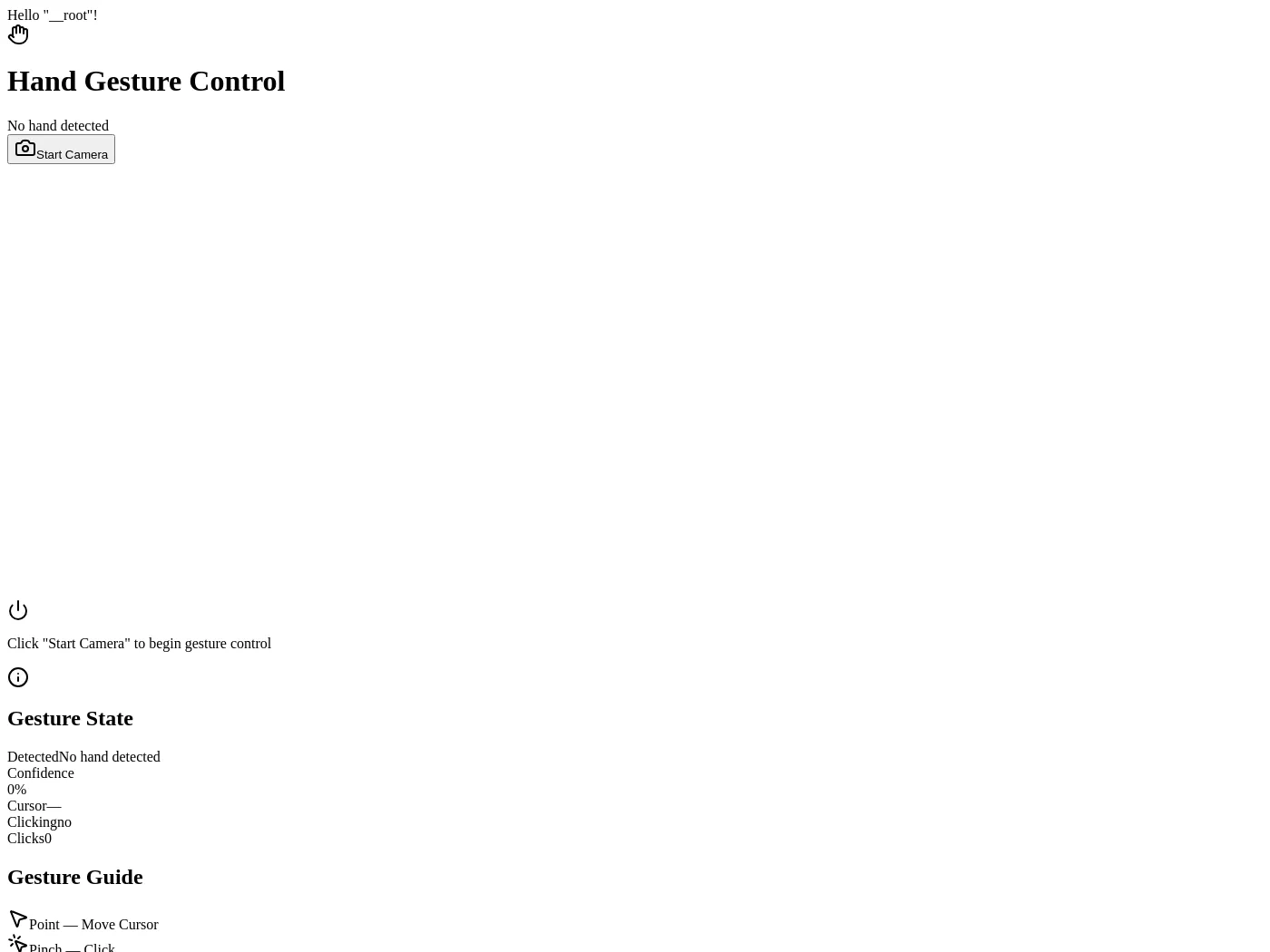 Hand Gesture Control App