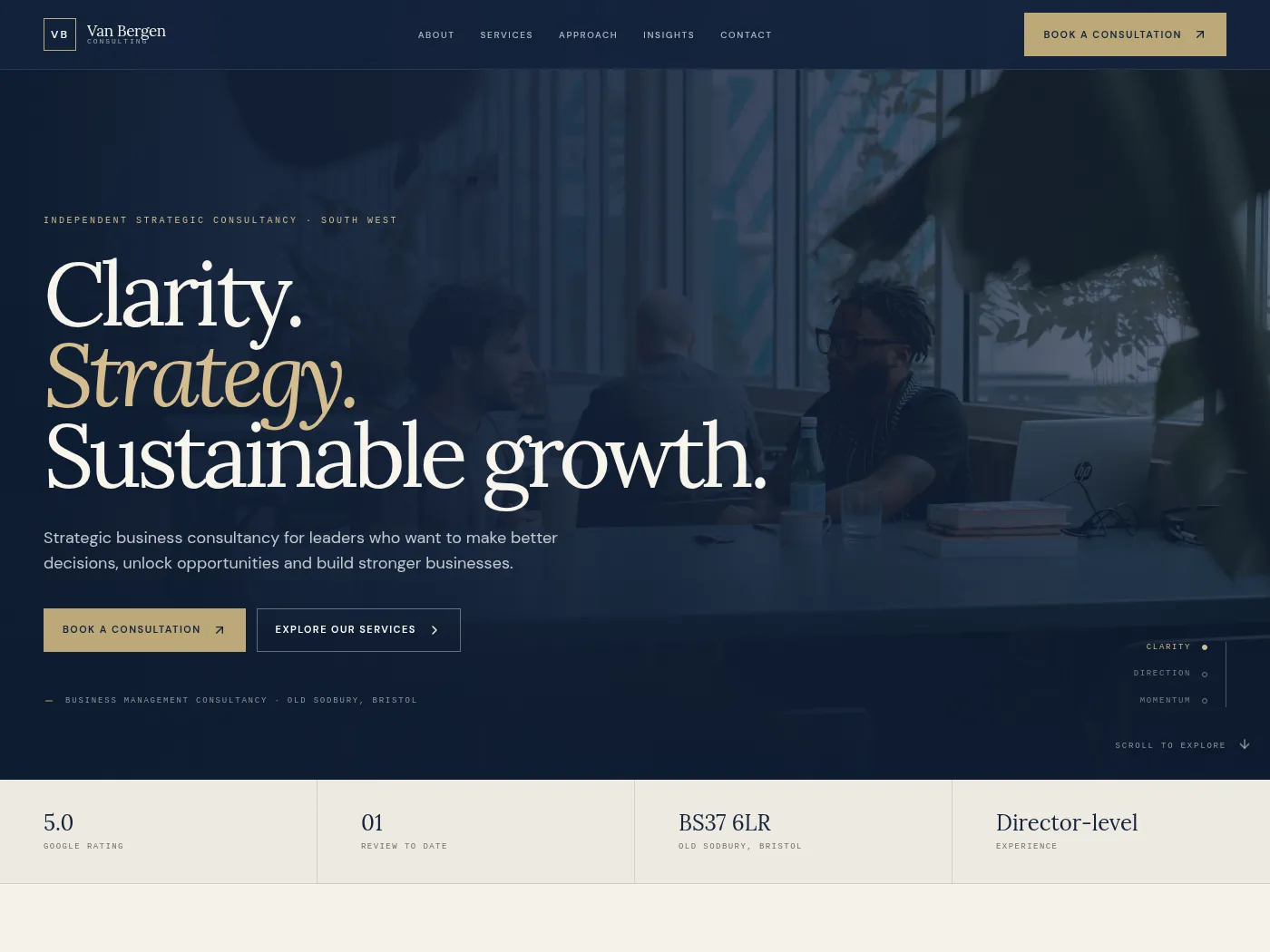 Van Bergen Consulting Website