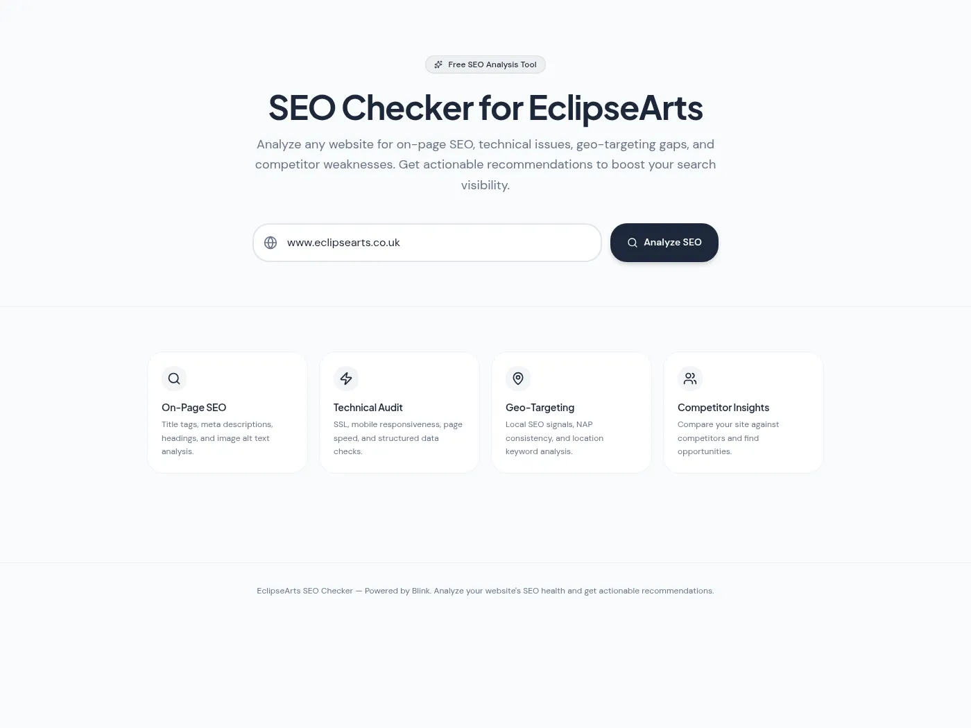 EclipseArts SEO Checker