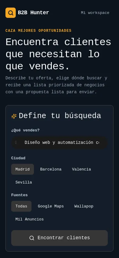 B2B Hunter App