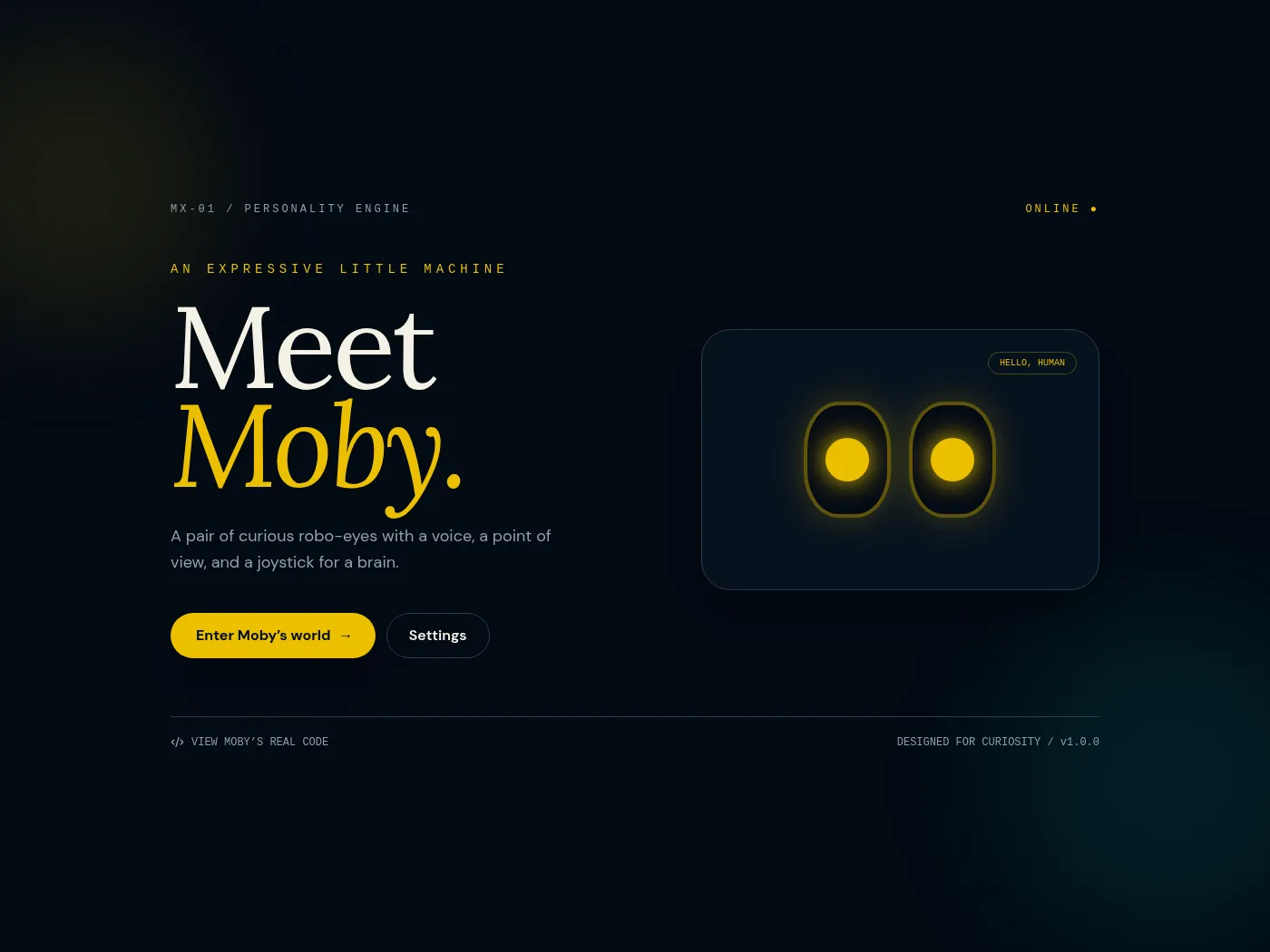 Moby Robo-Eyes Game