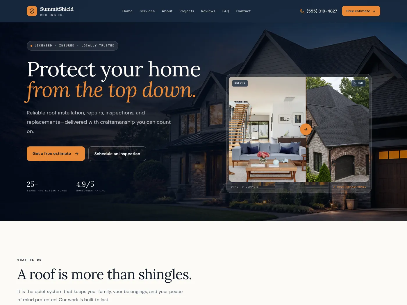 SummitShield Roofing Website