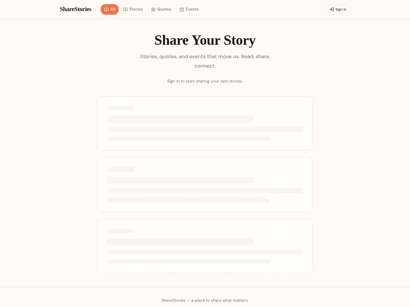 ShareStories Blog