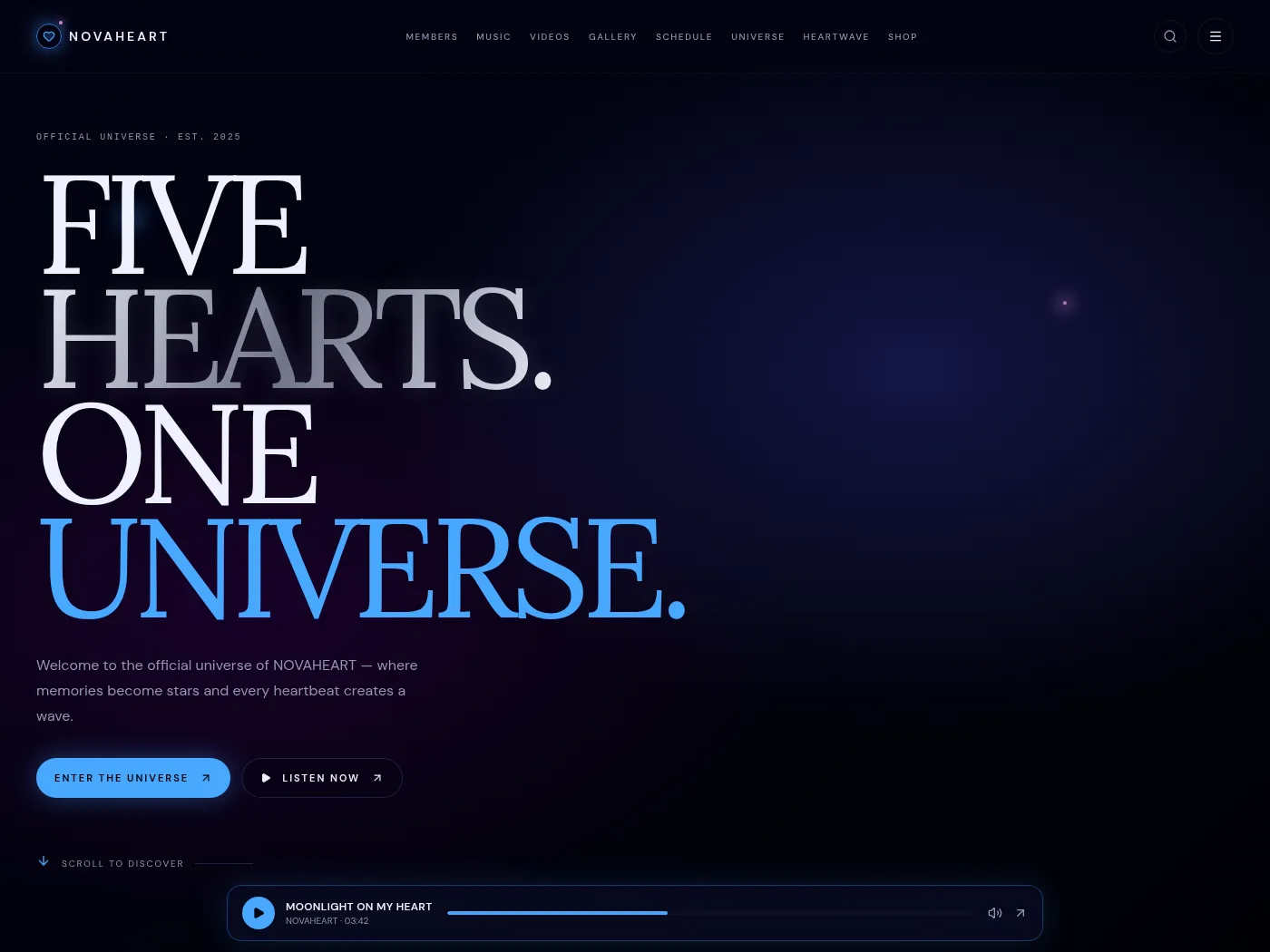 NOVAHEART Universe Site