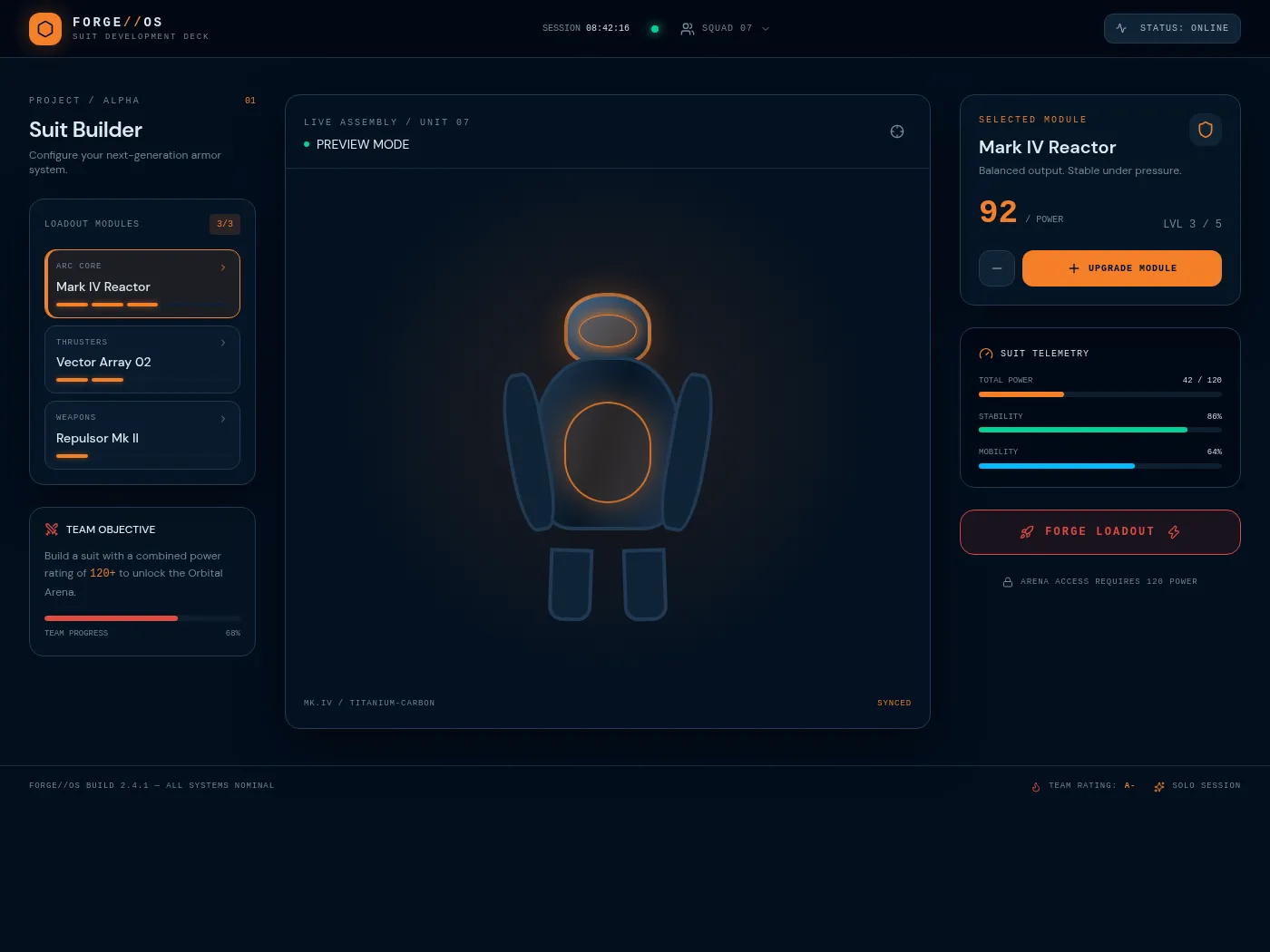Ironman Suit Builder