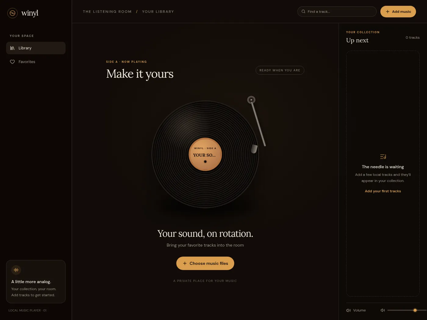 Winyl Music Player