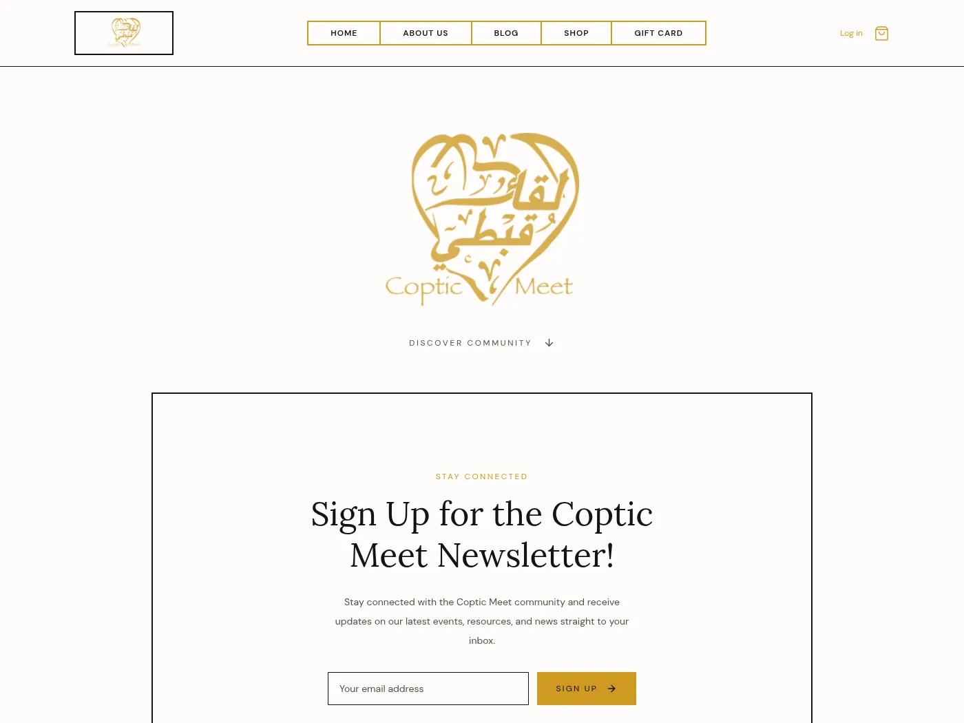 CopticMeet Community Portal