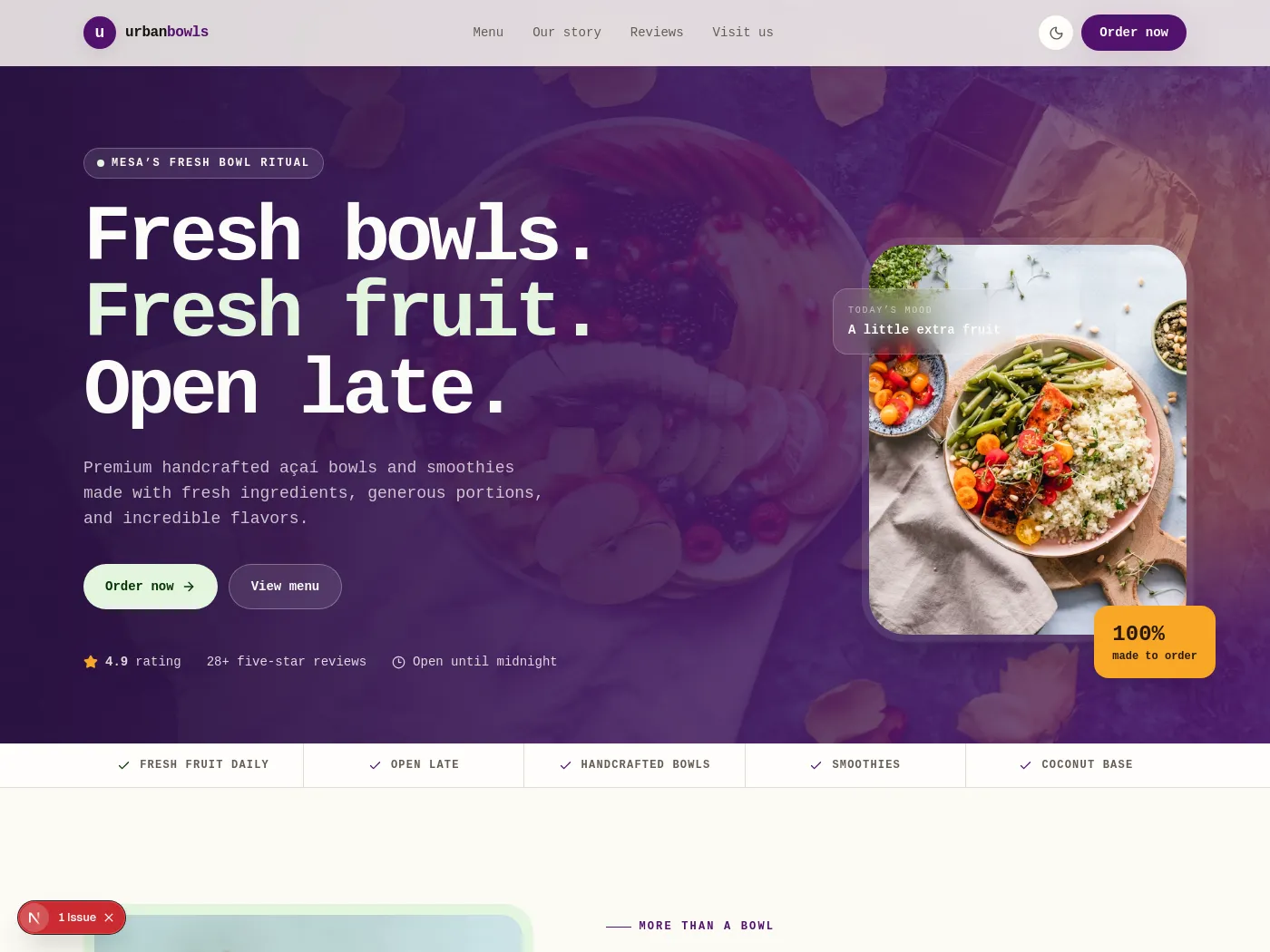 Urban Bowls Premium Site