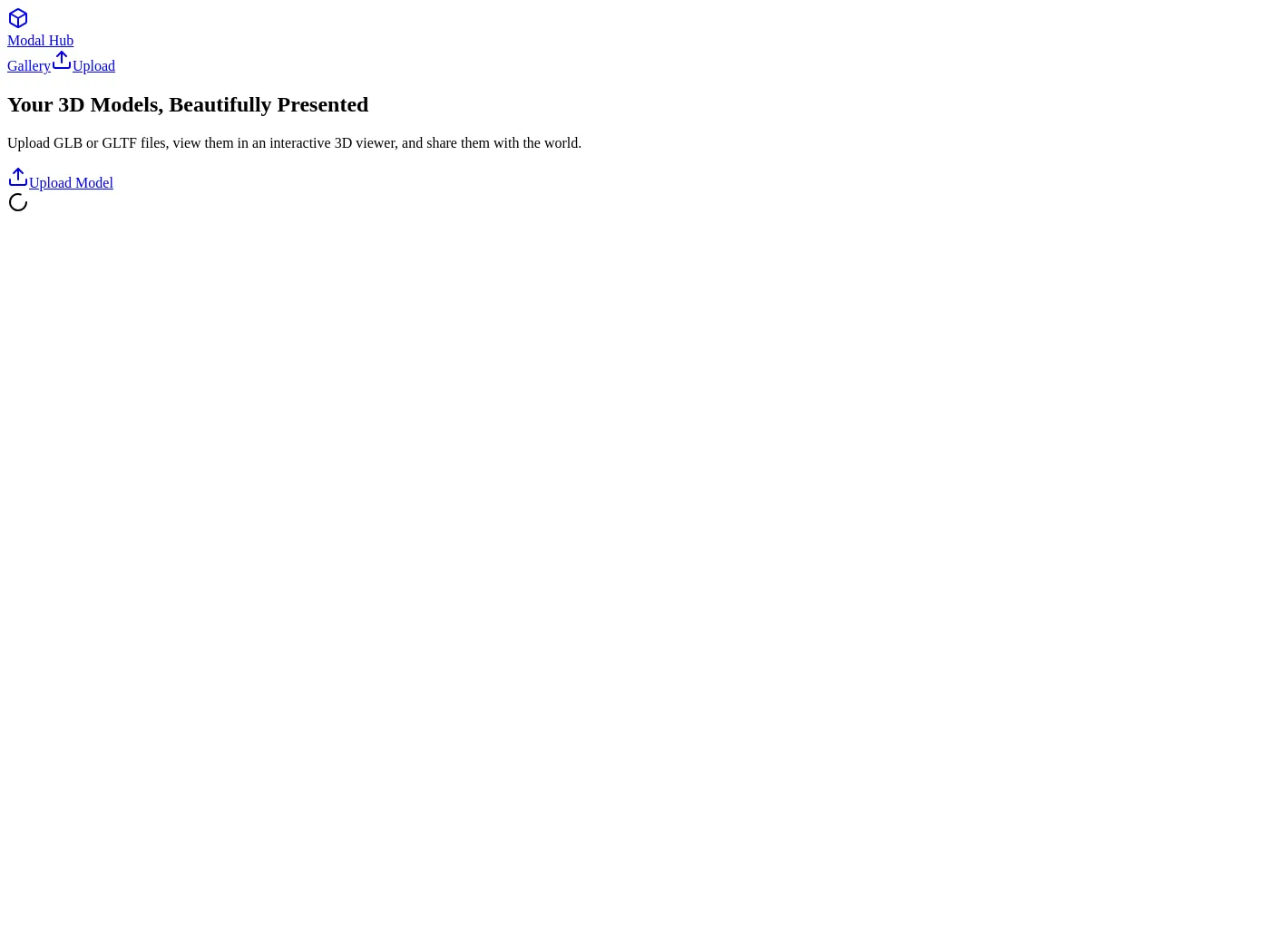 3D Modal Hub