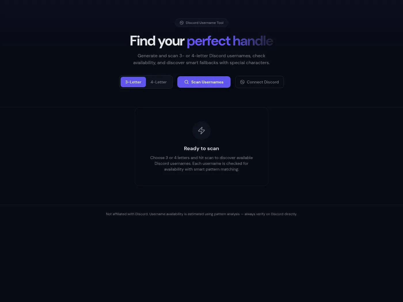 Discord Username Scanner