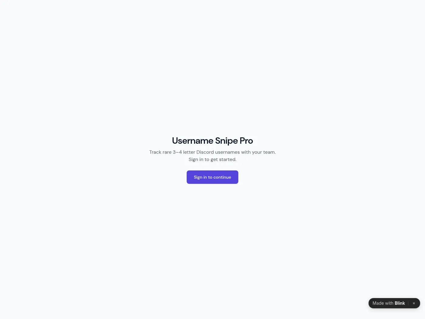 Username Snipe Pro