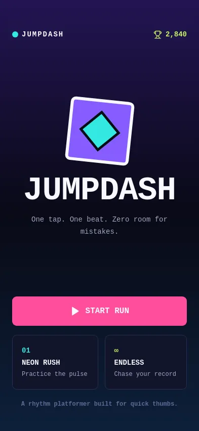 JumpDash Mobile Game