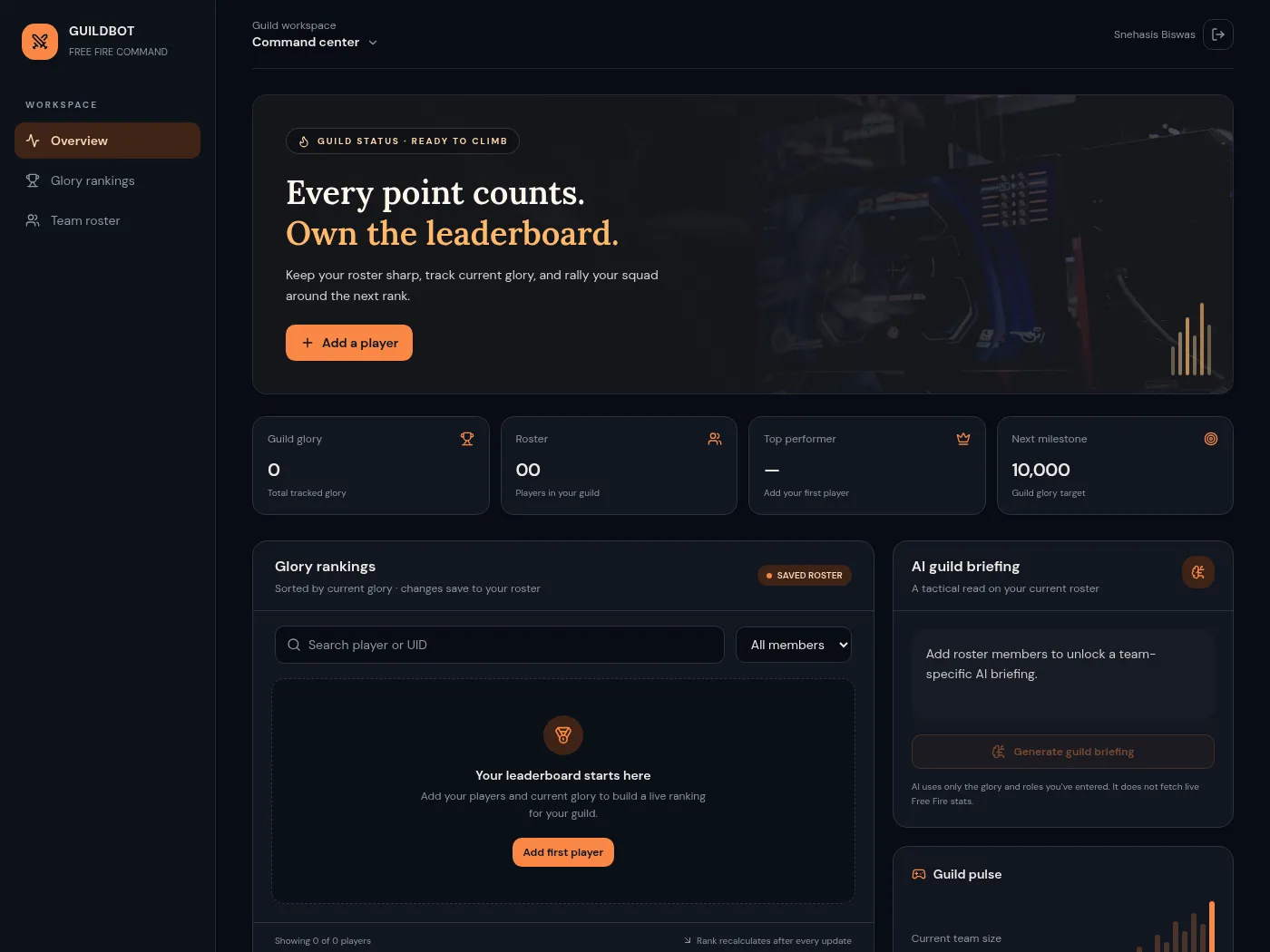 GuildBot AI Dashboard