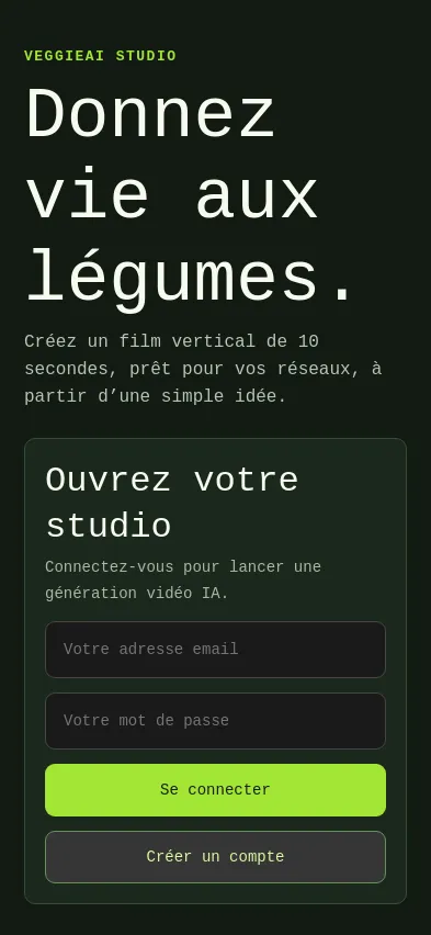 VeggieAI Video Maker