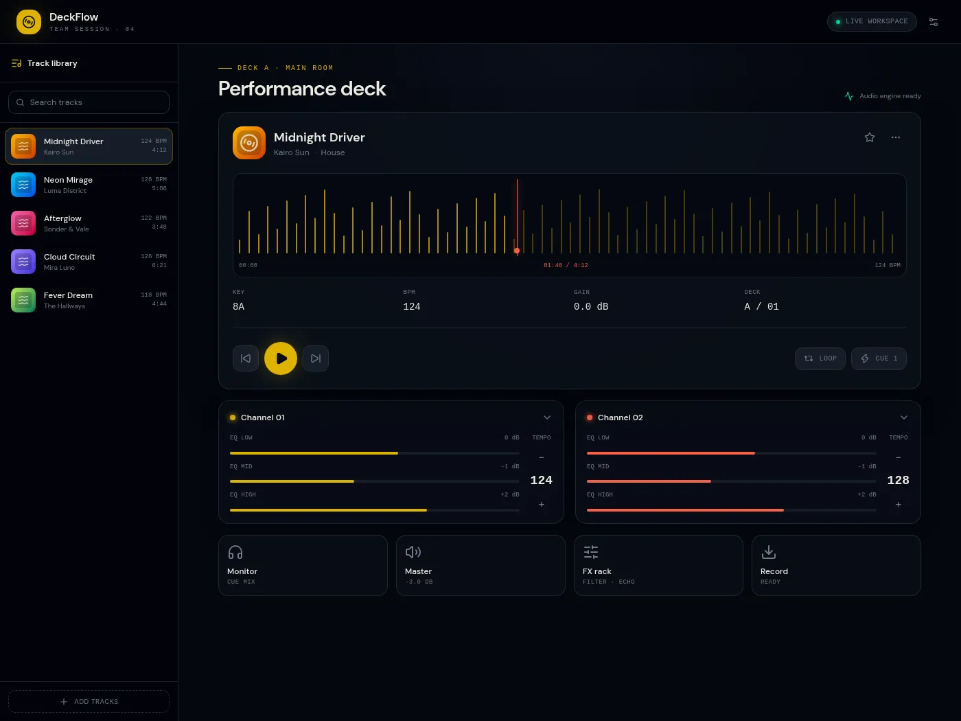 DeckFlow DJ Simulator