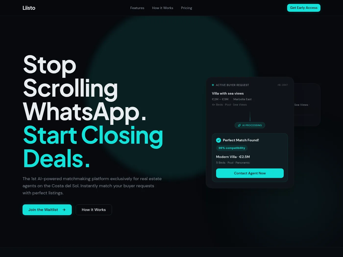 Liisto PropTech Landing