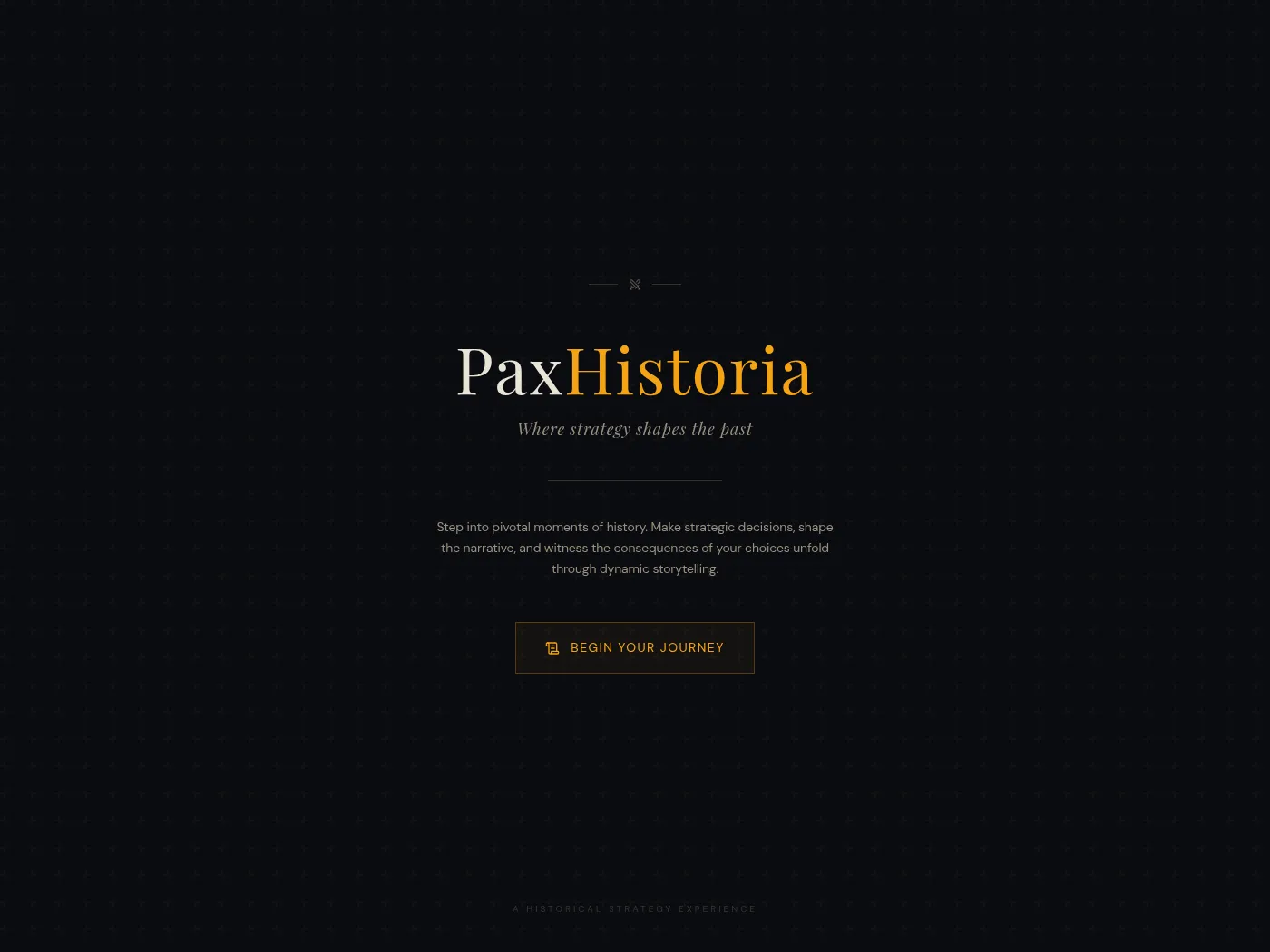 PaxHistoria Web Game