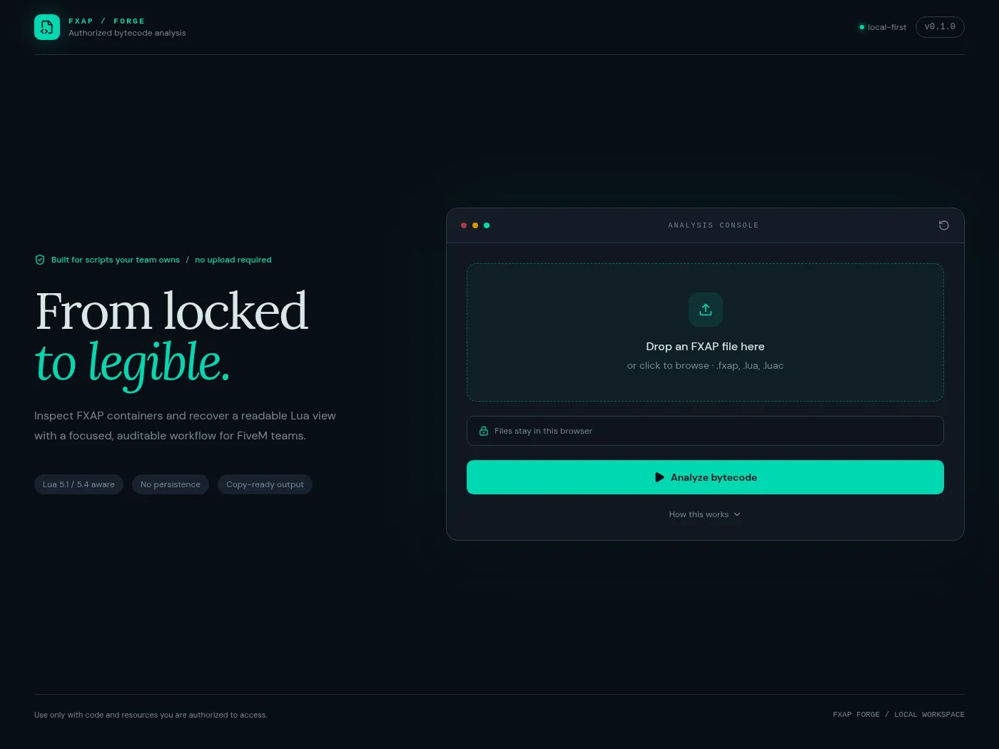 FXAP Bytecode Decryptor