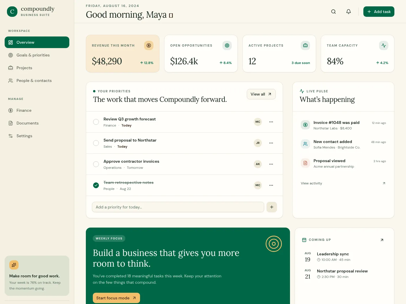Compoundly Business Suite