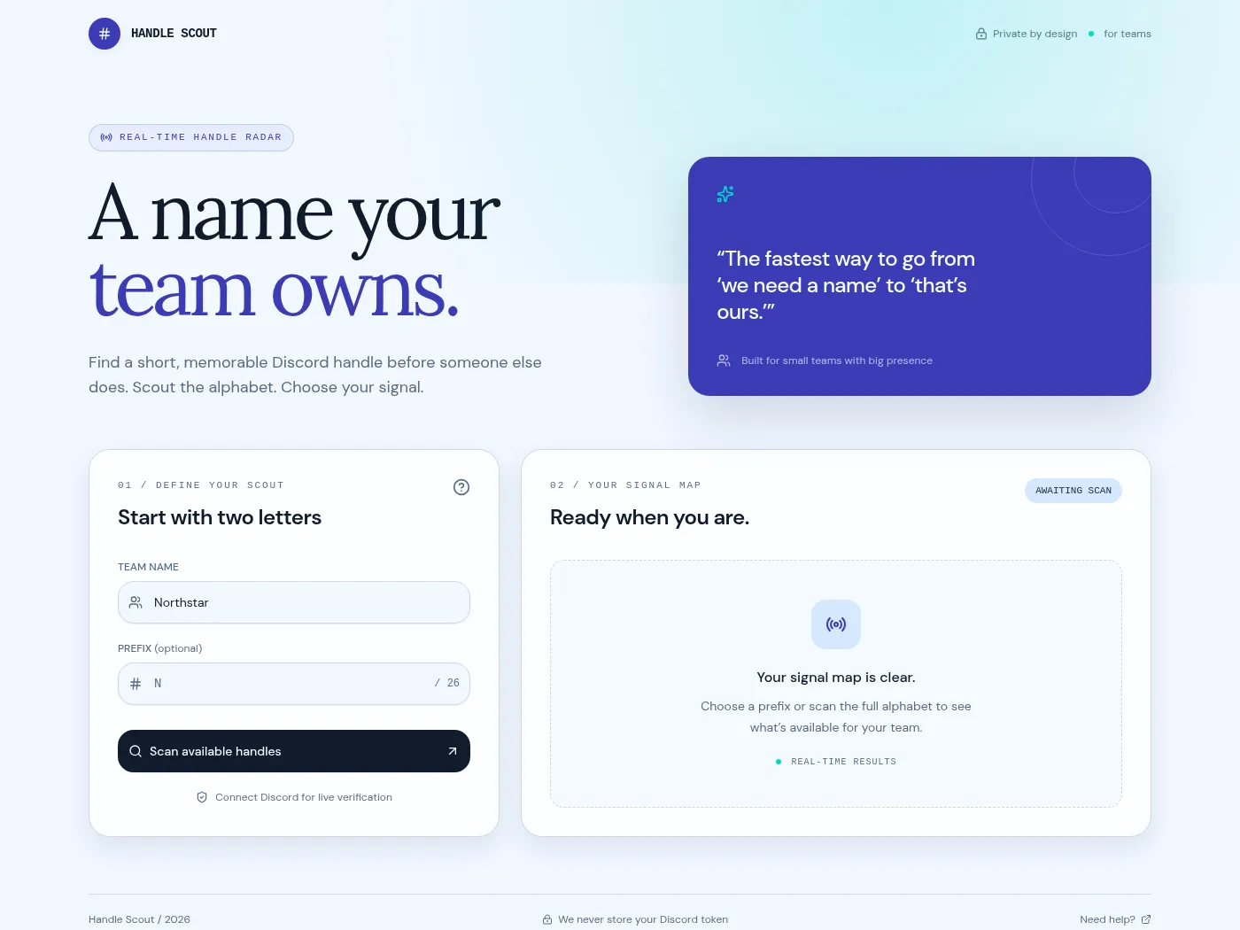 Discord Handle Checker