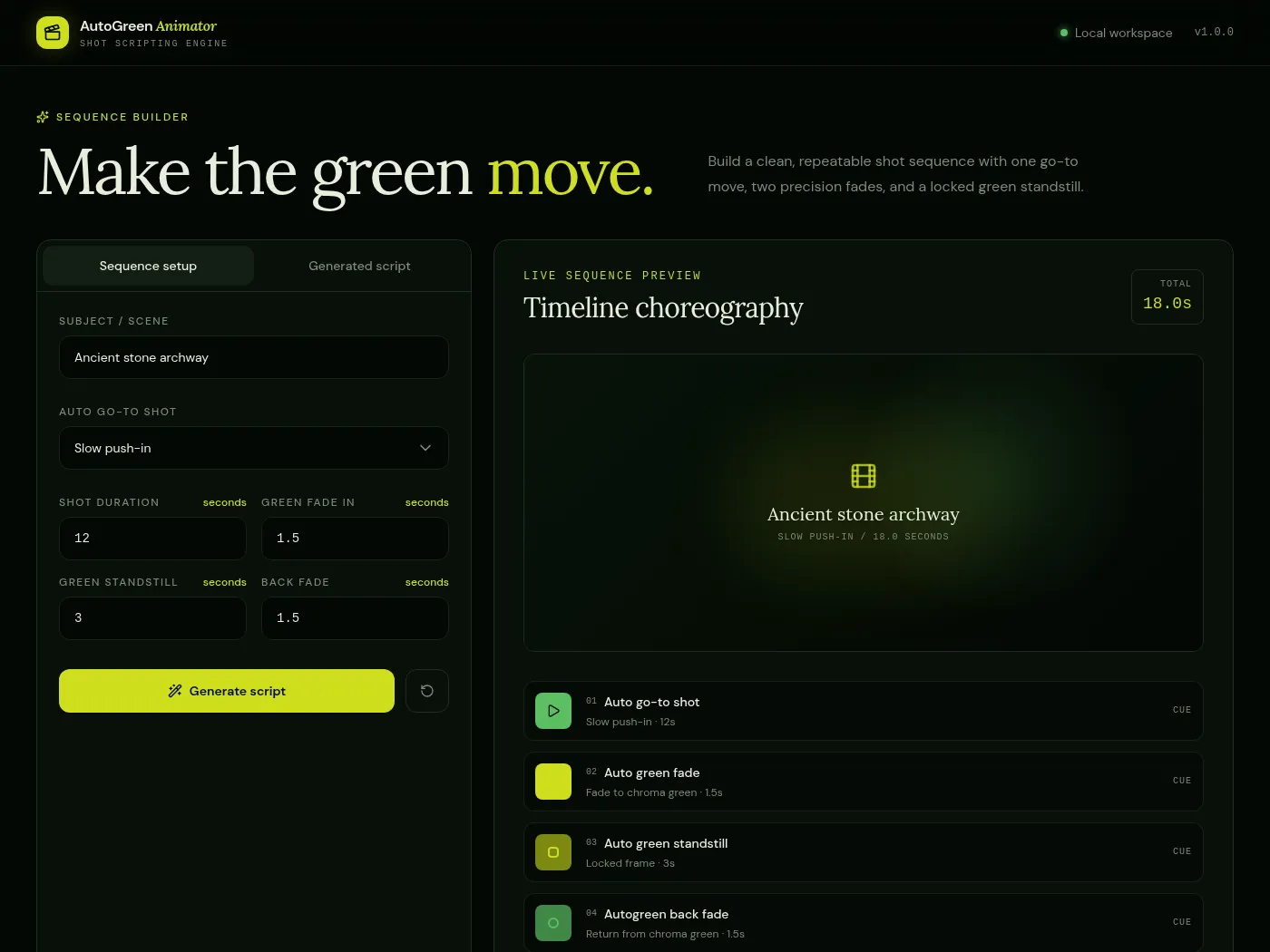 AutoGreen Animator